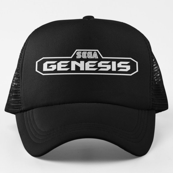 Accessories | New Sega Genesis Logo Foam Trucker Mesh Snapback Hat ...